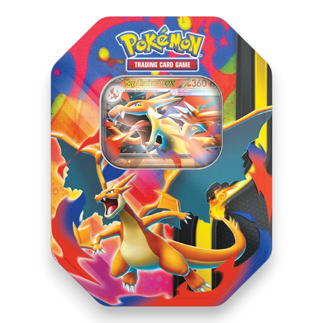 Pokémon TCG: Mega Charizard ex Tin - Mega Charizard Y – DeckHead UK